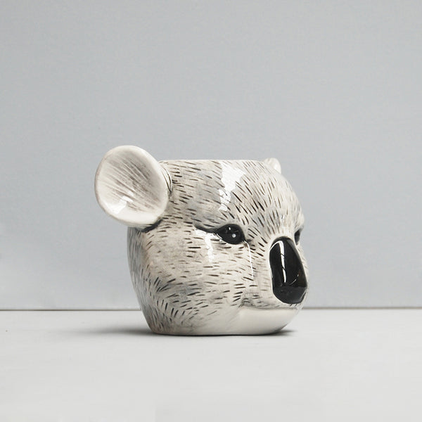 Koala Planter – Ceramic Animal Pot by White Moose