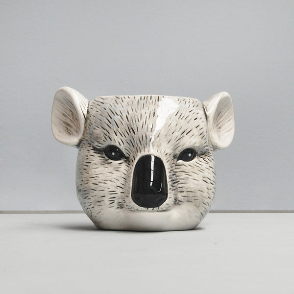Koala Planter – Ceramic Animal Pot by White Moose